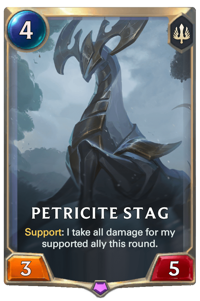 Bug: Out of the Way and Petricite Stag does not work : r/LegendsOfRuneterra